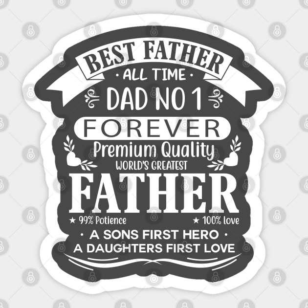 Best Dad Ever | father's Day | No.1 Dad | Best Dad Forever | Gift For Dad - Fathers Day Gift ...